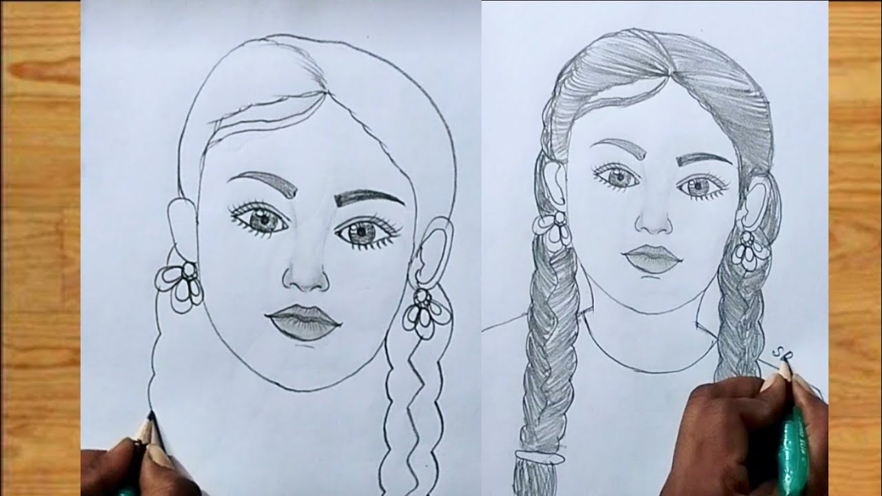 how to draw a cute face technique ll tha best technique to draw a cute ...