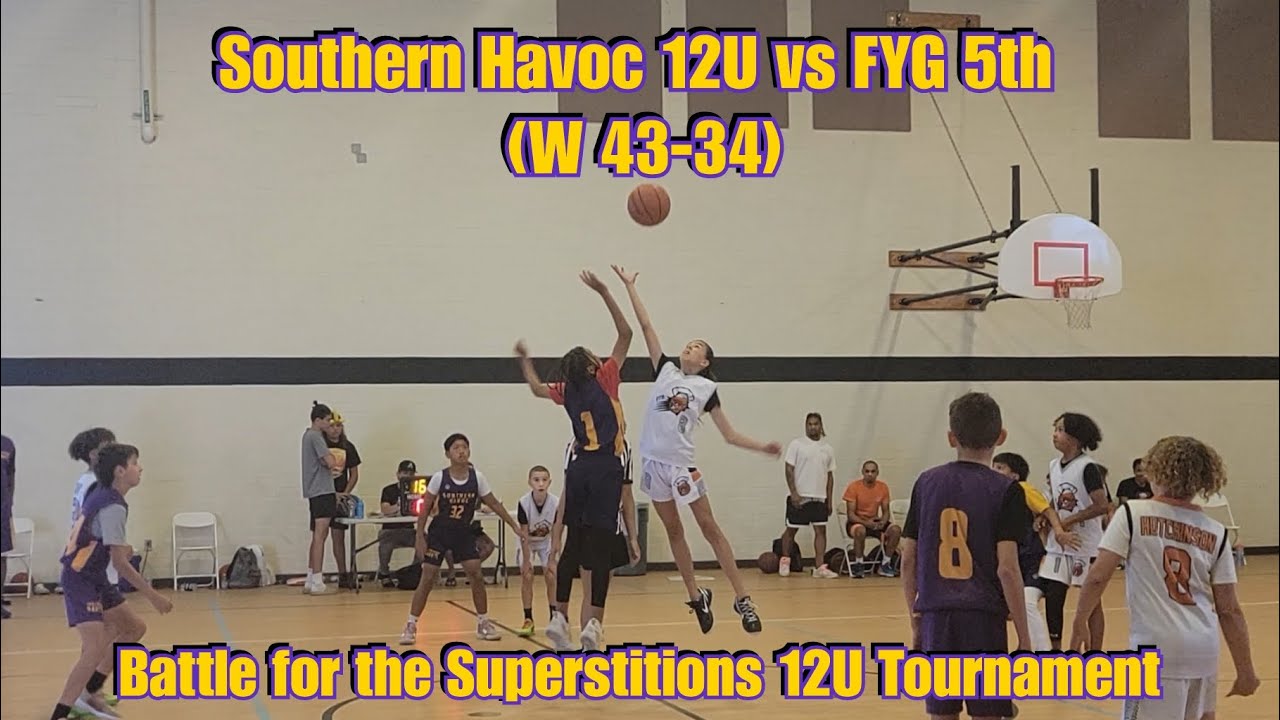 Southern Havoc 12U vs FYG 5th (W 43-34) Battle for the Superstitions ...