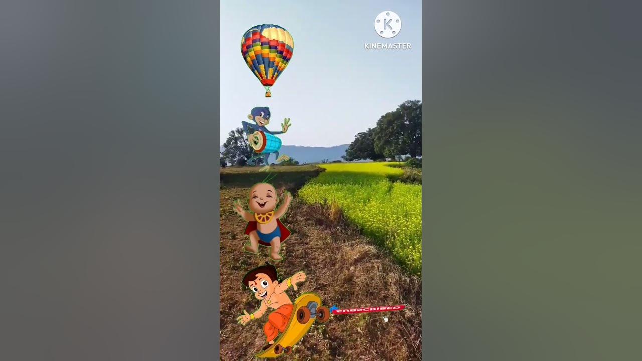 Chhota Bheem Raju Jaggu And Chutki Funny Vfx Magic Youtube
