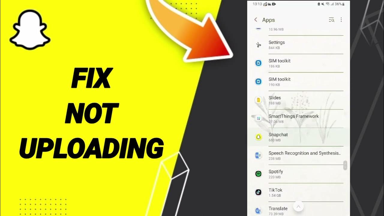 How To Fix Not Uploading On Snapchat App 2024 - YouTube