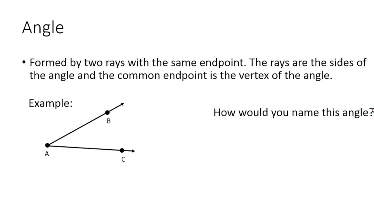 Basic Geometry Definitions And Symbols - Youtube