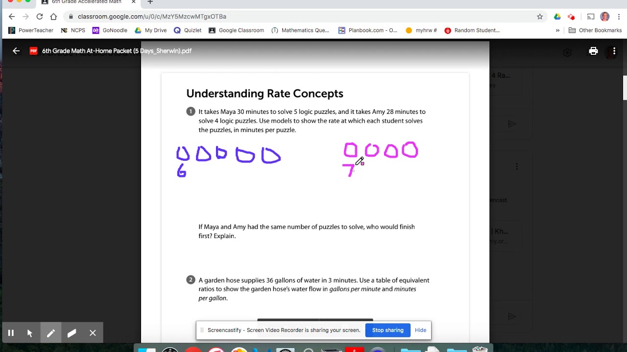 Assignment #2 Rates and Unit Rates pg.5-8 - YouTube