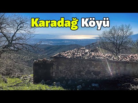 Deniz manzaralı terk edilen Karadağ Köyü (Tapusu olmayan köy!)