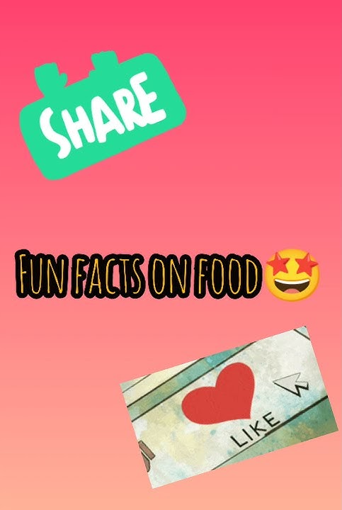 10 Amazing fun facts about food😋|| Fun food facts || Interesting facts ...