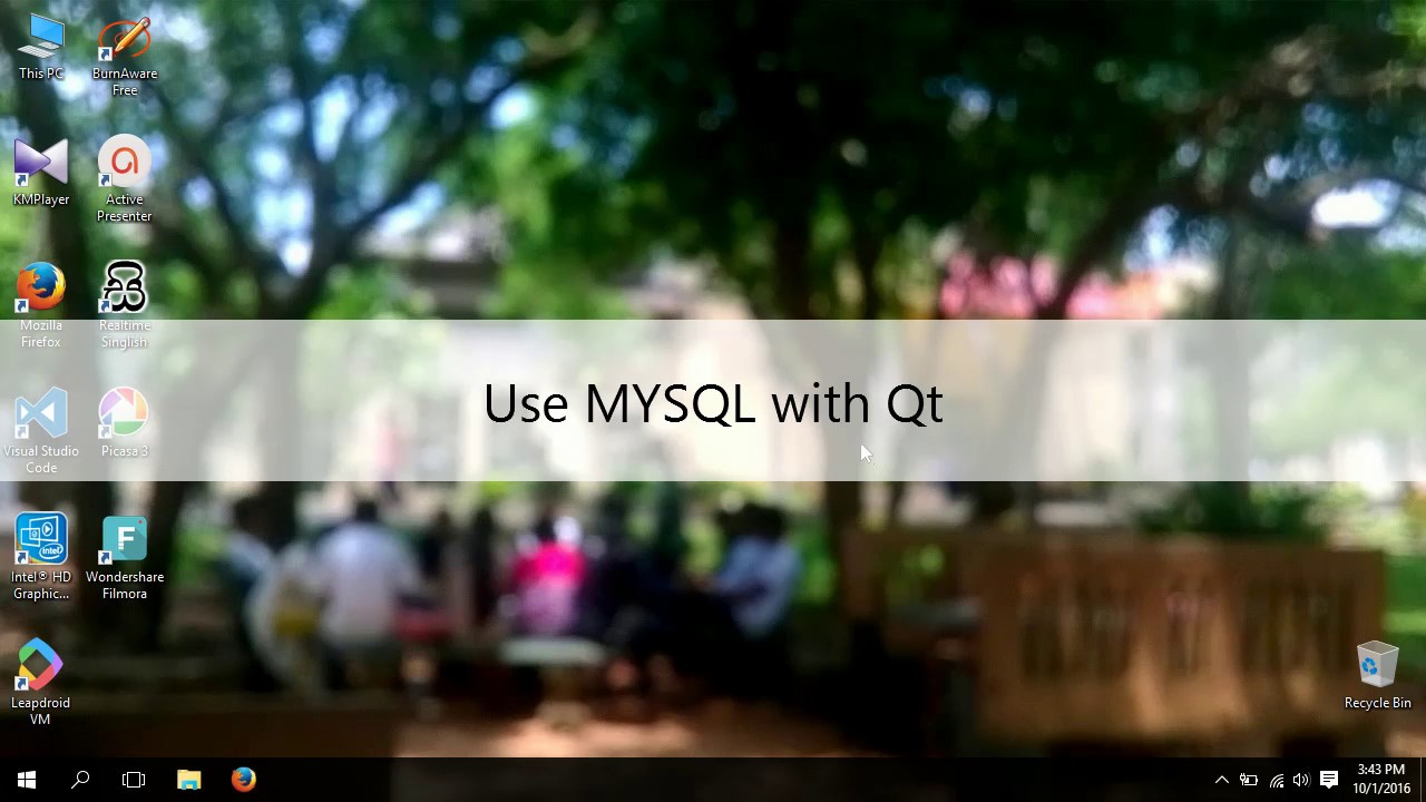 Qt Mysql Connect Complete Tutorial Xampp Mysql Connector C Youtube 5245