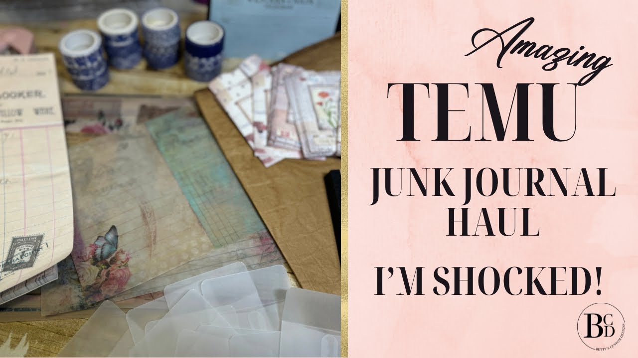Amazing Temu Haul | Junk Journal Supplies | I’m SHOCKED - YouTube