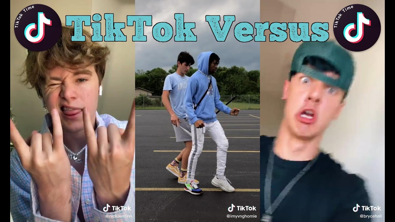 Nick Austin VS Yvng Homie VS Bryce Hall | 100% IN SYNC TIKTOK ...