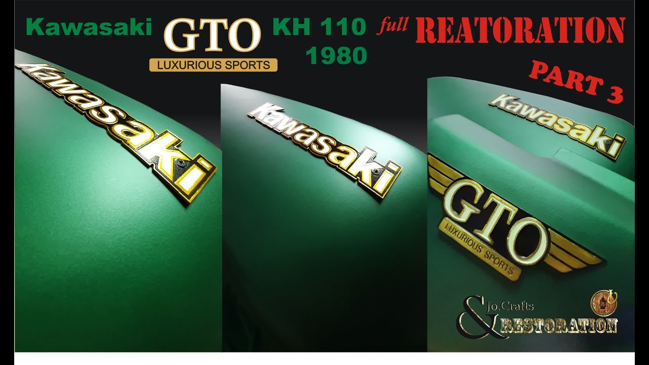 KAWASAKI GTO KH110 | RESTORATION PART III | PAINTING | BINTER GTO 1980 ...