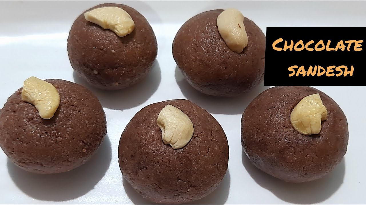 Chocolate Sandesh Recipe/ Make Tasty Choco Sandesh at Home/ Only 4 ...
