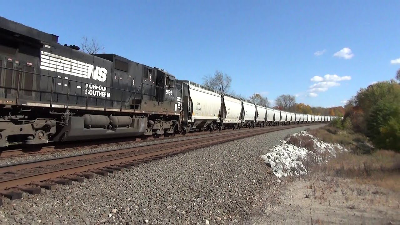 ns 9867 Otis IN 10/16/20 train 61X Edit - YouTube