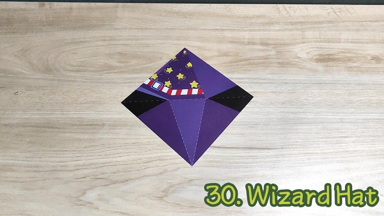 30. Wizard Hat - How to Make an Origami Wizard Hat - YouTube