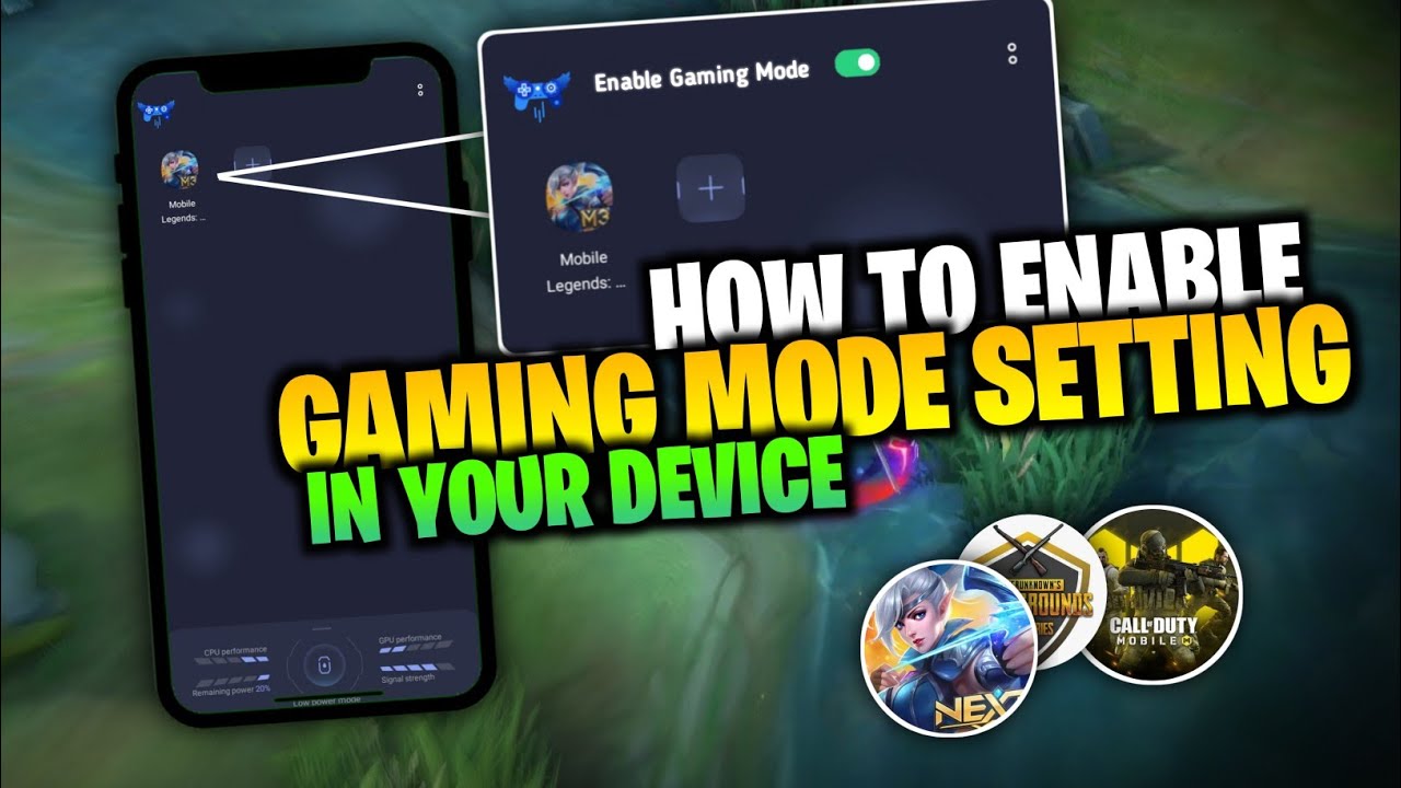 How to Enable Gaming Mode in your Device | Smooth Gaming Experience ...