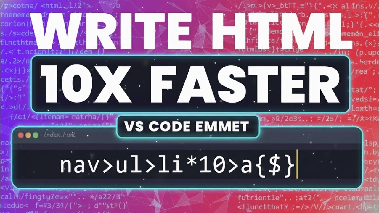 Fast HTML Coding with Emmet in VS Code | Complete Shortcut Guide In ...