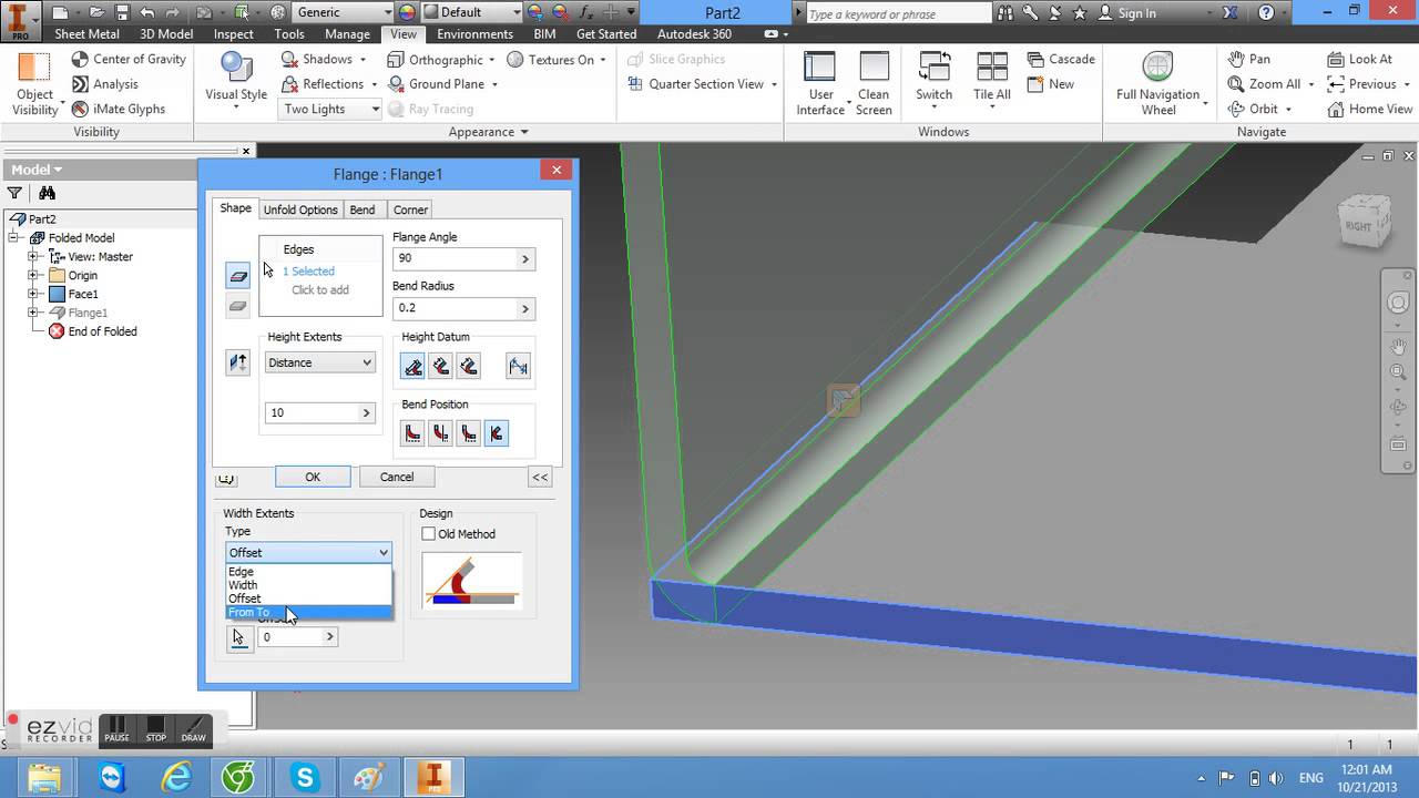 Autodesk Inventor Sheet Metal Tutorial : Hướng dẫn sử dụng sheet metal ...