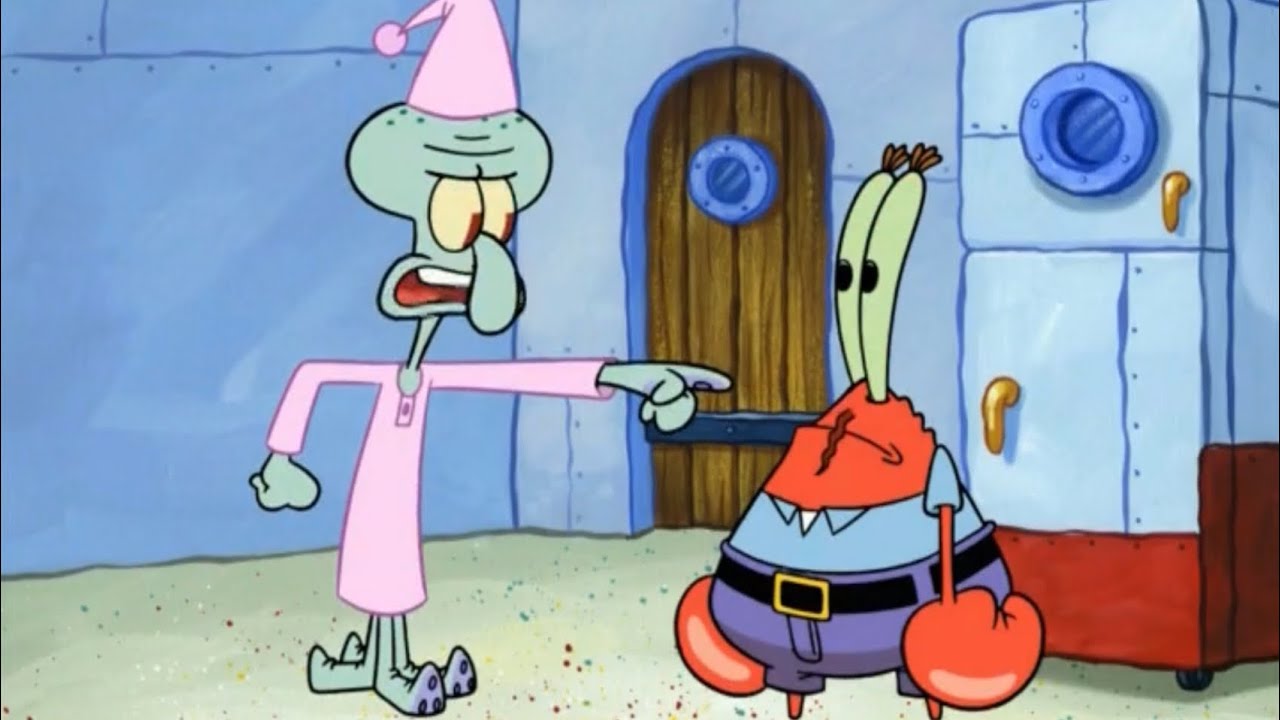 Spongebob - That crab is a food thief - YouTube