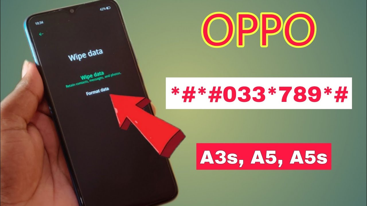 Oppo A3s A5 A5s Hard Reset Oppo All Mobile Without Box Without Pc