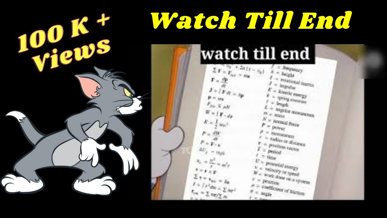 Science Student Life Meme | Tom And Jerry | WhatsApp Status|funny video ...