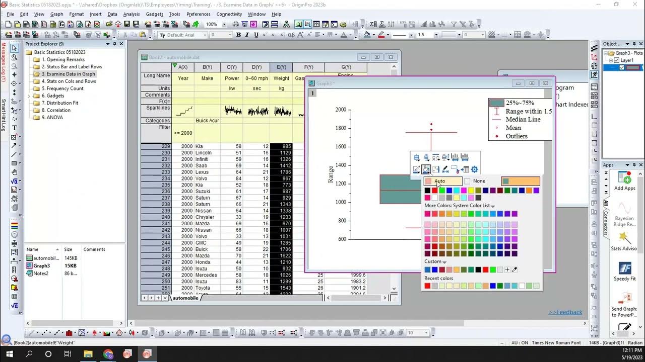 Basic Statistics in OriginPro (Webinar) - YouTube
