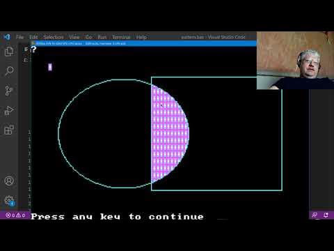 QBasic Paint With Pattern - Day 50 - YouTube