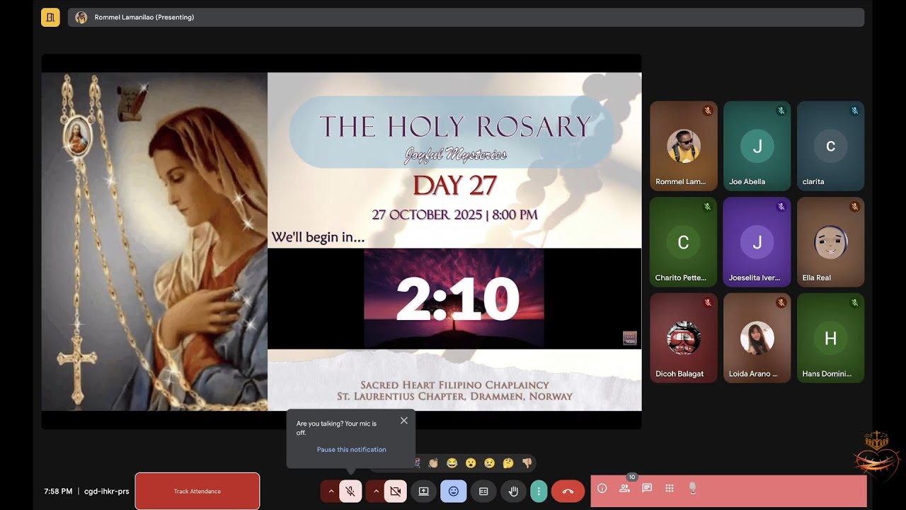 The Holy Rosary - Day 27 (Joyful Mysteries) - YouTube