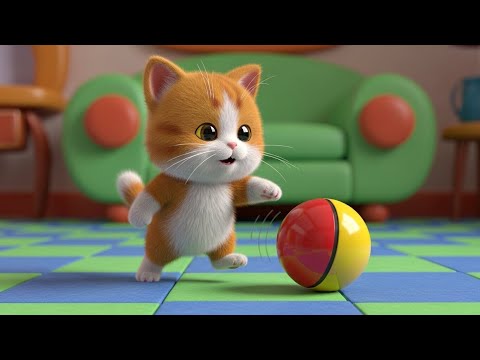 Little Cat Little Cat 😺 Meow Meow | Cute 3D Cartoon Poem for Kids | Fun Baby Rhyme