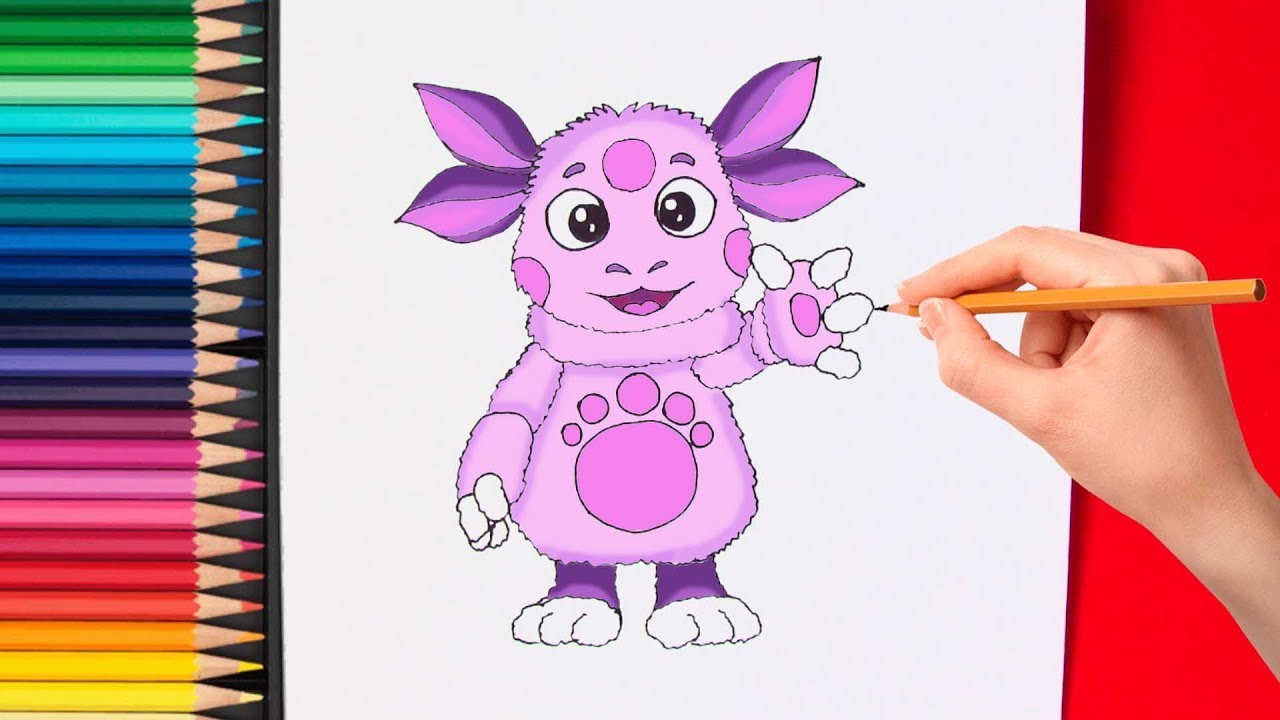 How to draw Luntik | Luntik cartoon character || Как нарисовать Лунтика ...