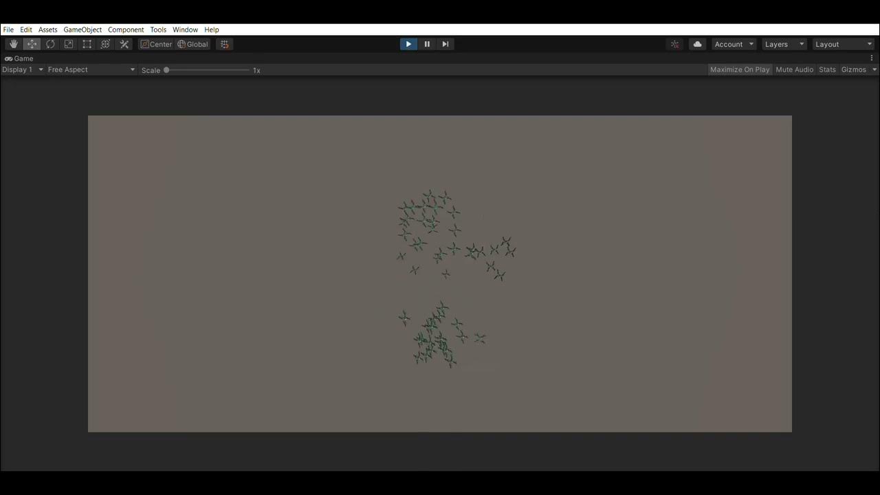 Drone Swarm Boid Flocking Behaviour - YouTube