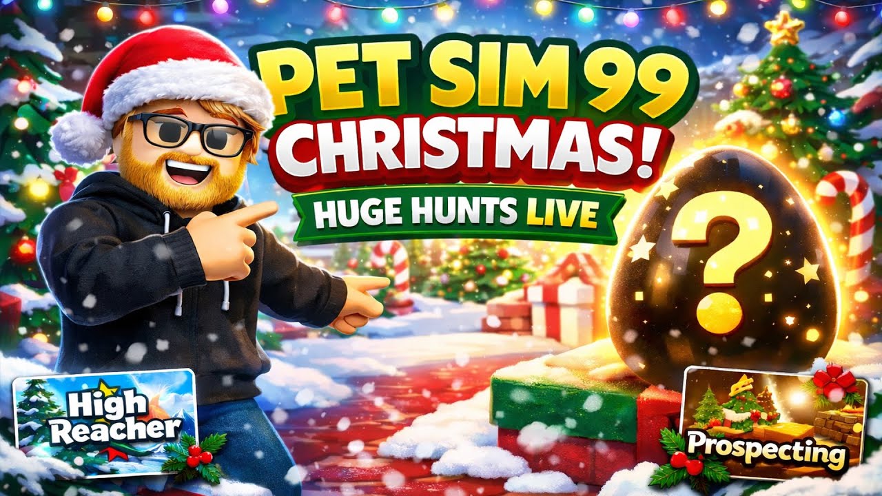 🎄 Roblox Christmas Events LIVE | Pet Sim 99 Update + Huge Hunts | BIG ...