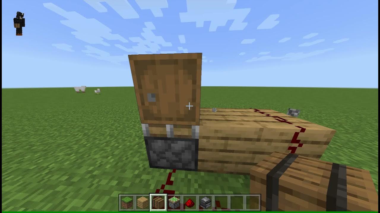 How to make an opened barrel in minecraft - YouTube