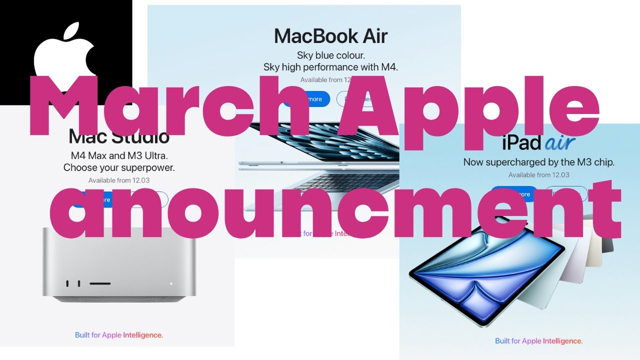 New Apple Mac Studio, Mac Book Air and iPad Air! - YouTube
