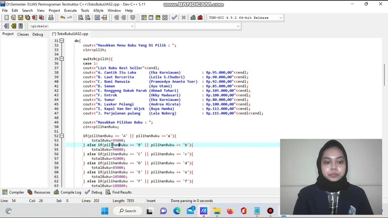 Program Sederhana Aplikasi Toko Buku Menggunakan Bahasa Pemrograman C++ Dengan Aplikasi DEV C++ ...