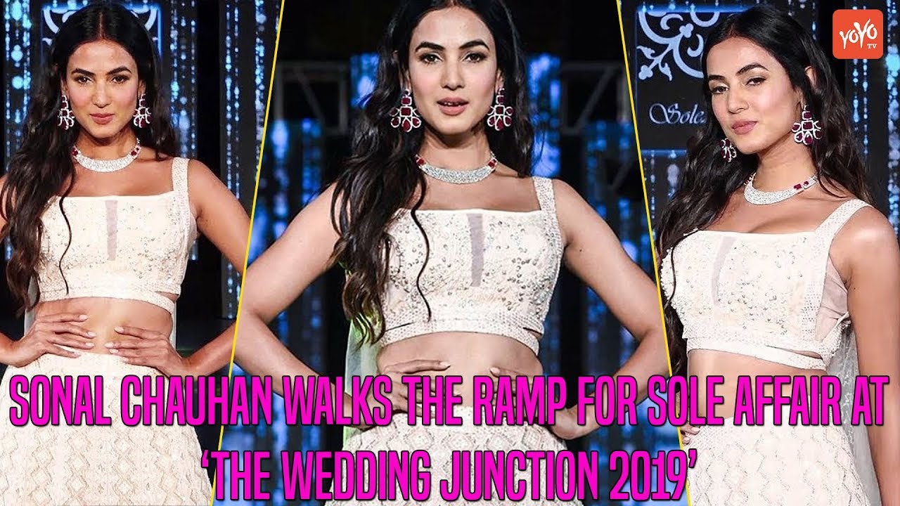 Sonal Chauhan Walks The Ramp For Sole Affair At ‘The Wedding Junction 2019’ | YOYO Times - YouTube