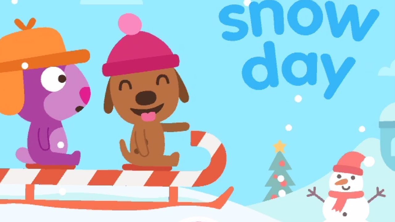 Sago Mini Sledding Game Sago Mini Playing In The Snow Game For Kids ...