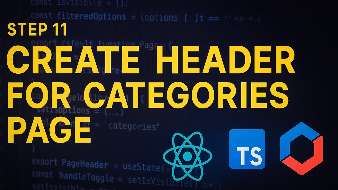 Build Category Page Header | Step 11 CMS E-Commerce | React + AntD + TypeScript - YouTube