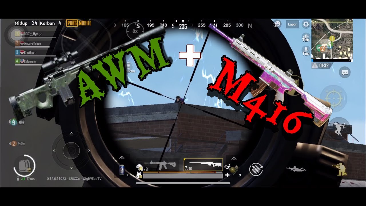 KiLL 11 PAKE COMBO AWM+M416 ||| PUBG MOBILE INDONESIA - YouTube