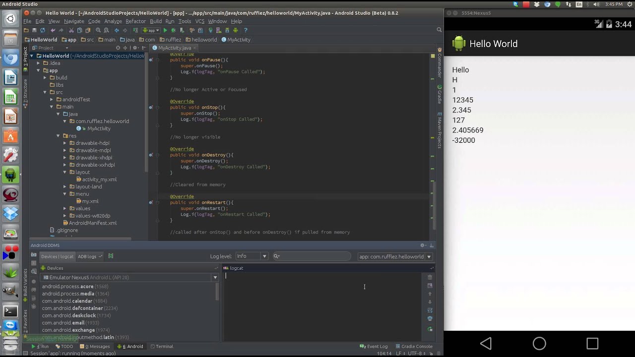 Java For Android Developers Logging The Android Activity Lifecycle 8043