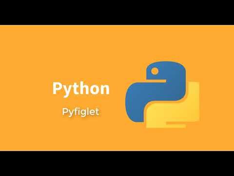 Python Pyfiglet ascii text to art font - YouTube
