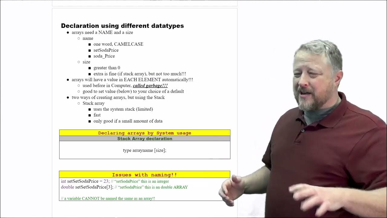 03 - Declaration using Different Dataypes - YouTube