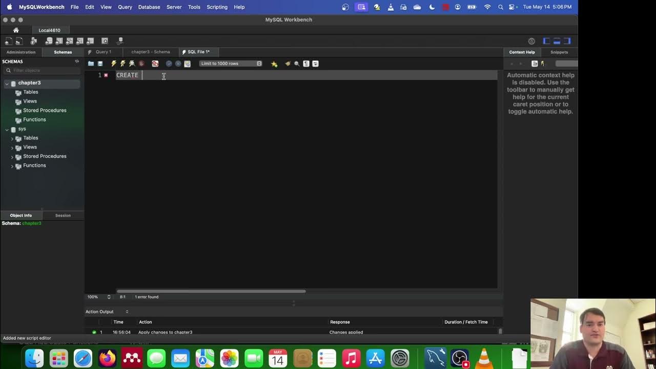mySQL - Setting Default Schema and Basic SQL Functions - YouTube