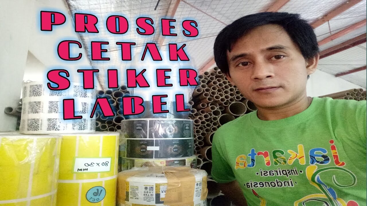 Proses cetak stiker label part 2 - YouTube