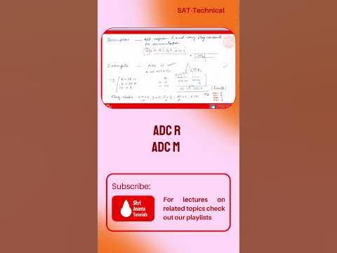 ADC R and ADC M Instructions #shorts #electronicsengineering #instructionsof8085 ...