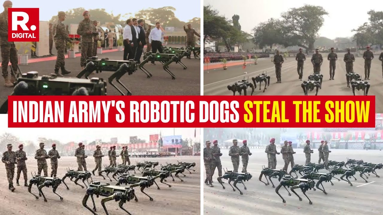 Army Day 2025: Indian Army's Robotic Dogs Steal The Show At Army Day ...