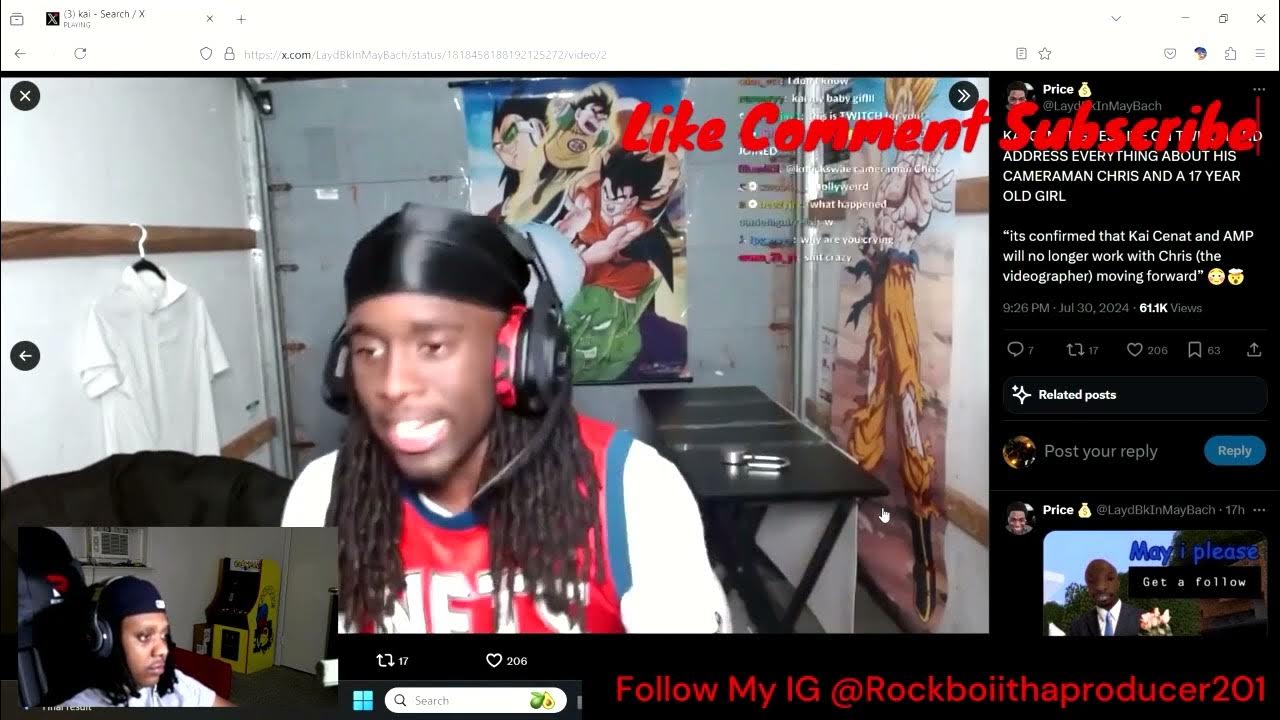 Kai cenat reacting to AMP cameraman getting exposed for texting a underage minor Reaction - YouTube