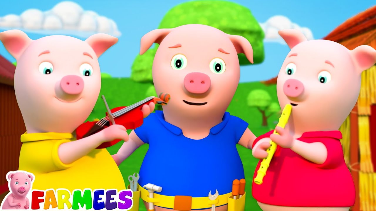 Three Little Pigs + More Fun Nursery Rhymes & Toddlers Songs by Farmees ...