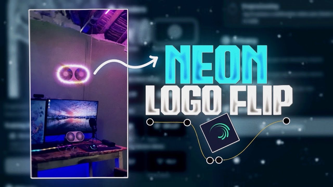 Neon Logo Flip Edit In Alight Motion | Abhi Shankar - YouTube