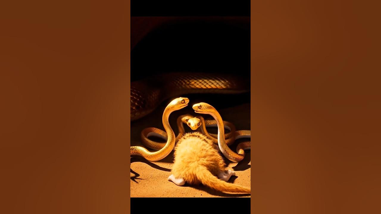 Golden Snake Attacks Cat Family/ What the Crow Did Will Shock You - YouTube