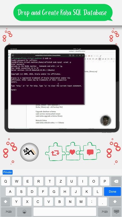 drop and create #koha #database - YouTube