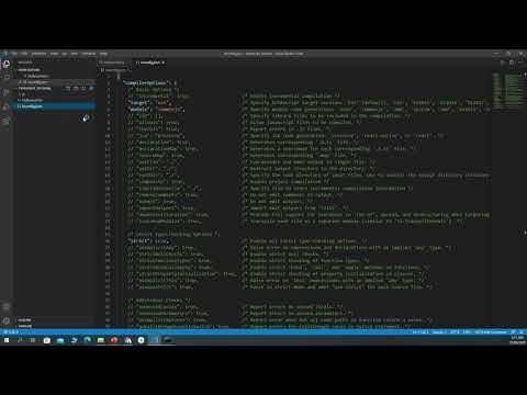 TypeScript Tutorial 6 quick start 5 use tsc init create tsconfig json to auto compliling ts file ...