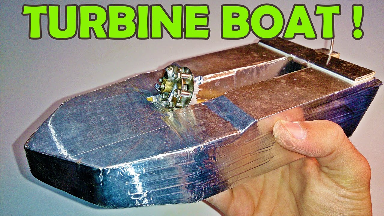 Micro Turbine Boat Test - YouTube