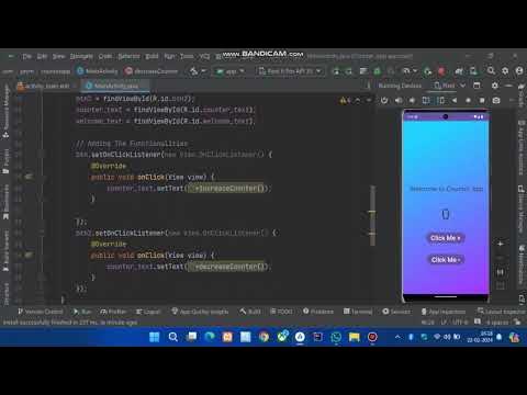 Counter App Design and Making in Android Studio || #androiddevelopers - YouTube